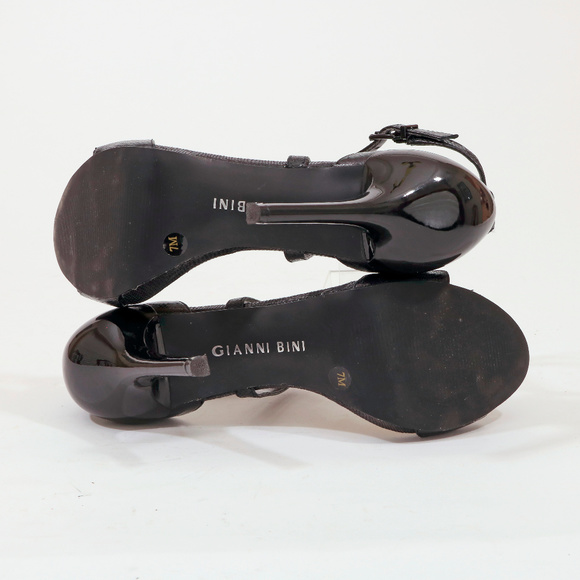 Gianni Bini | Shoes | Gianni Bini Black Strappy Platform Stiletto Heels ...